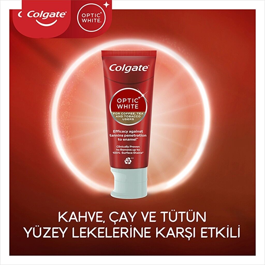 Colgate Optic White Kahve Çay ve Tütün Kullananlar İçin Diş Macunu 50 ml